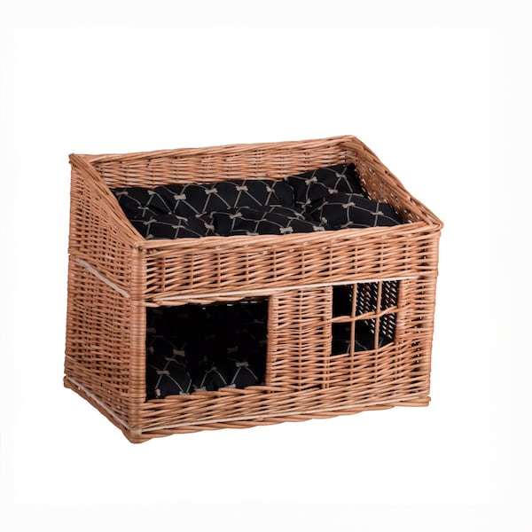 Wicker Cat House - Etsy