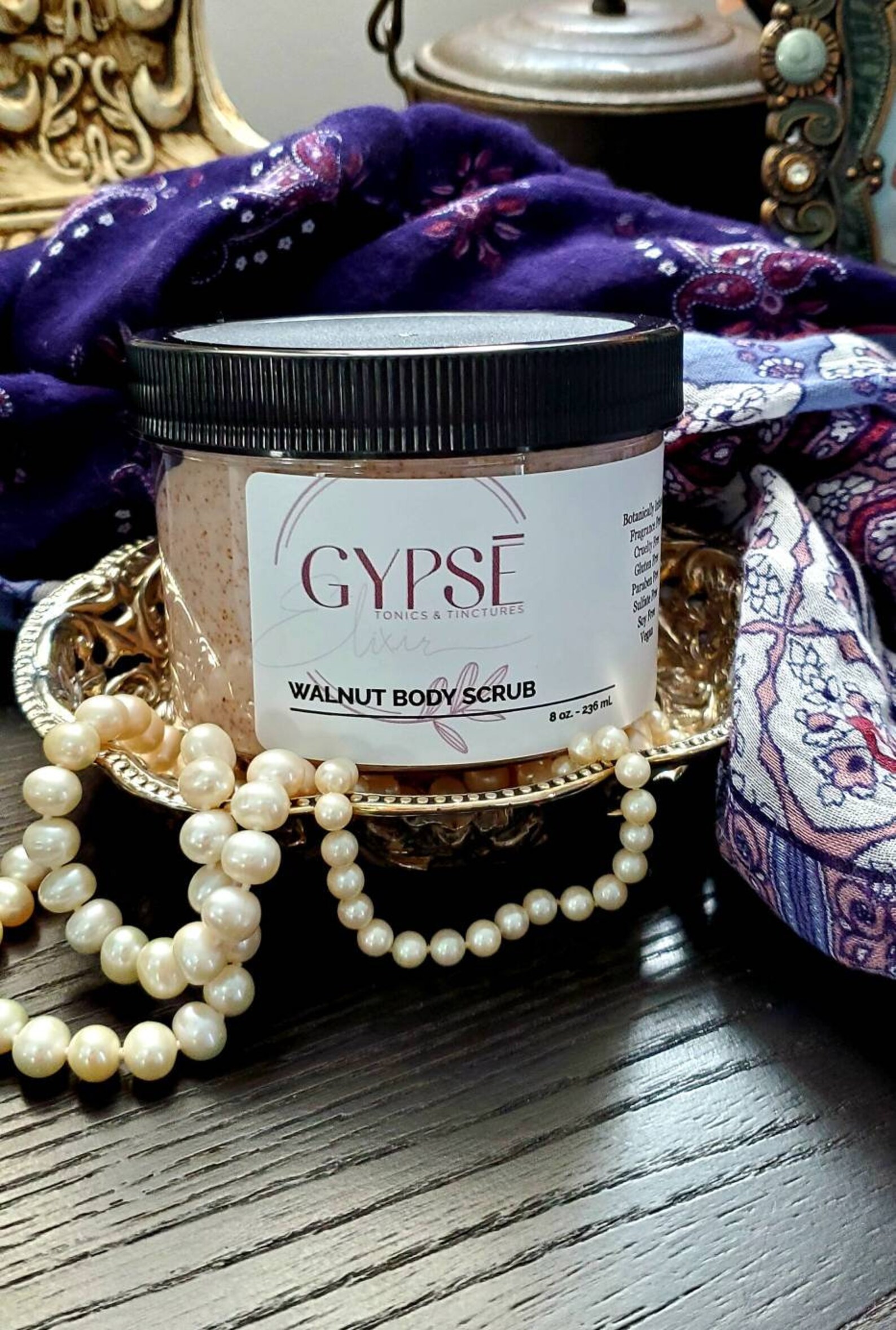 Walnut Body Scrub Natural Body Scrub Vegan Body Scrub | Etsy