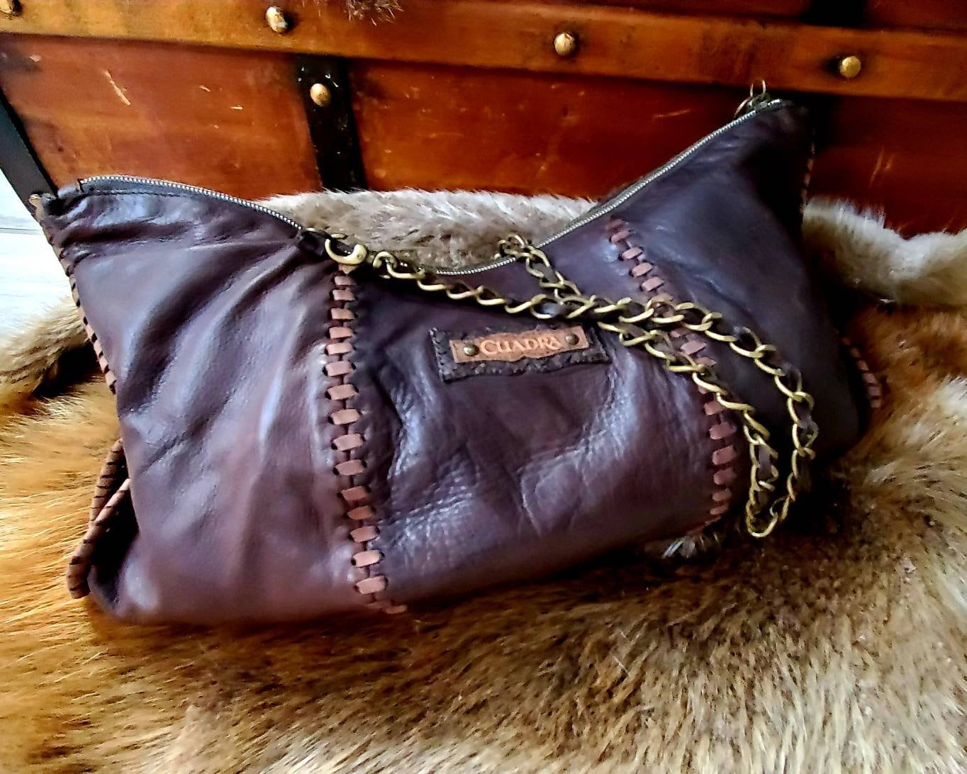 Cuadra Handmade Bag | Leather and Snakeskin Purse | Leather Shoulder ...