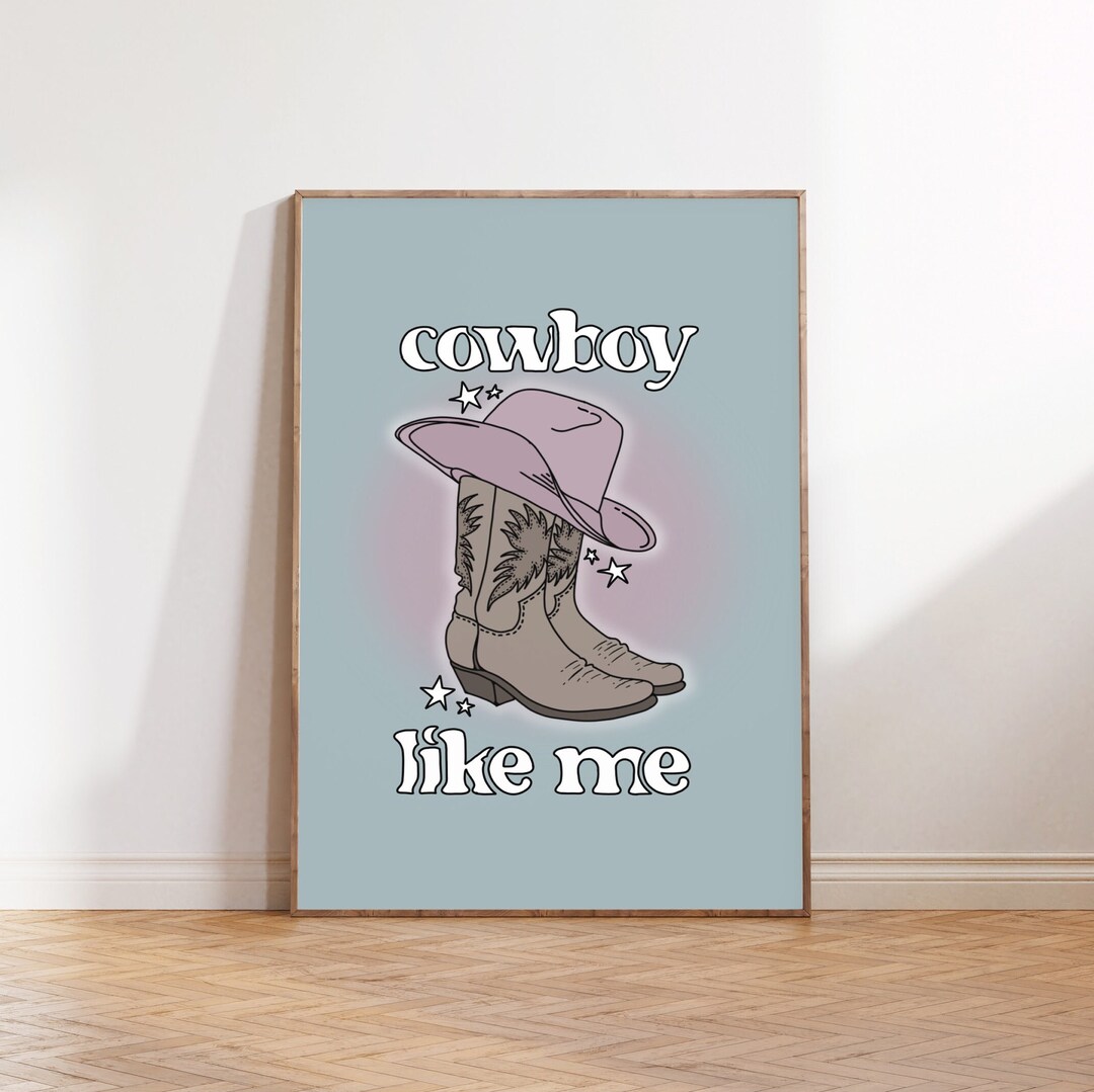 Cowboy Like Me Poster, Evermore Poster, Evermore Print, Cowboy Like Me ...