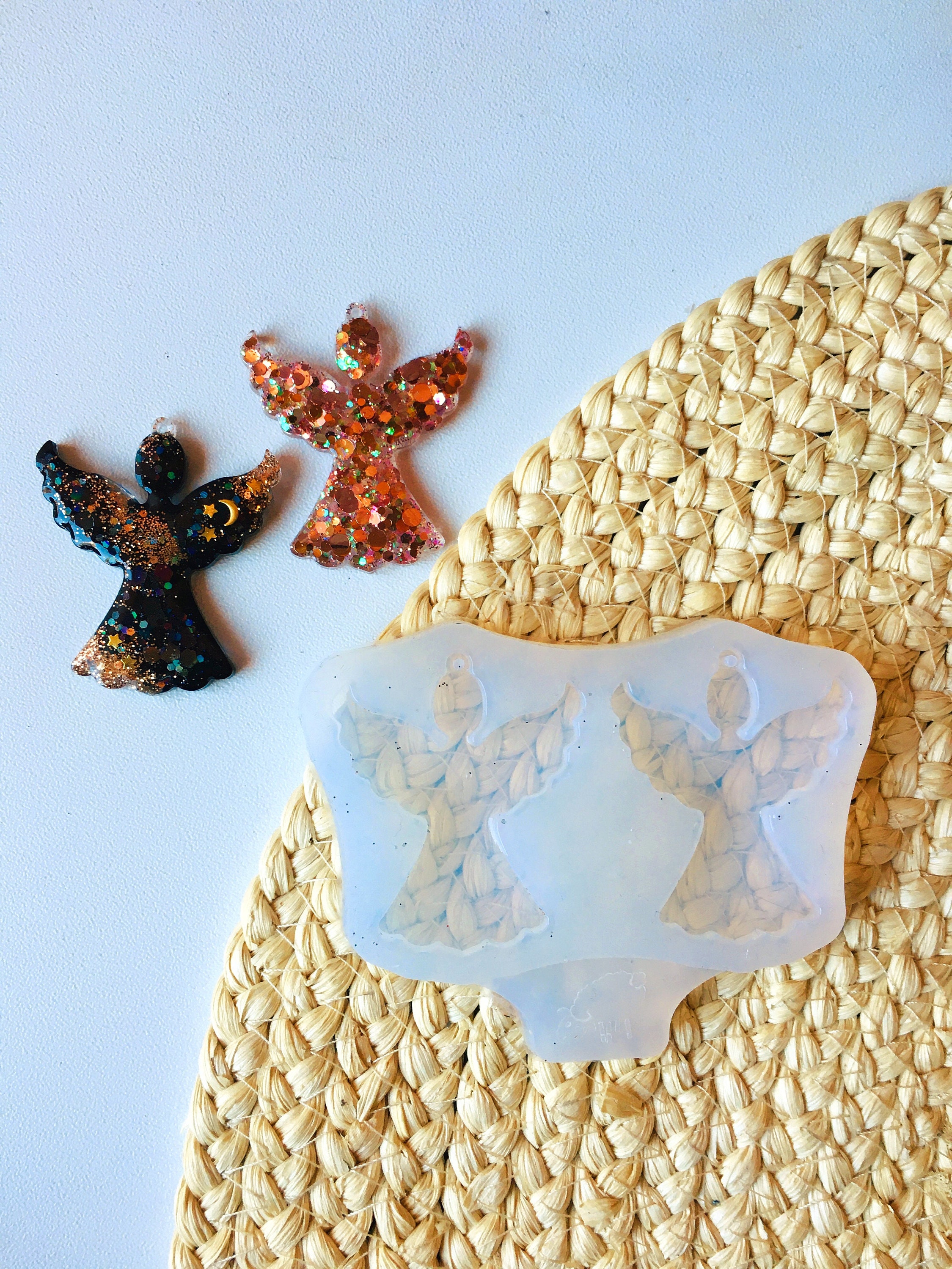 Christmas Angel. Silicone Mold for Epoxy Resin Earrings. - Etsy