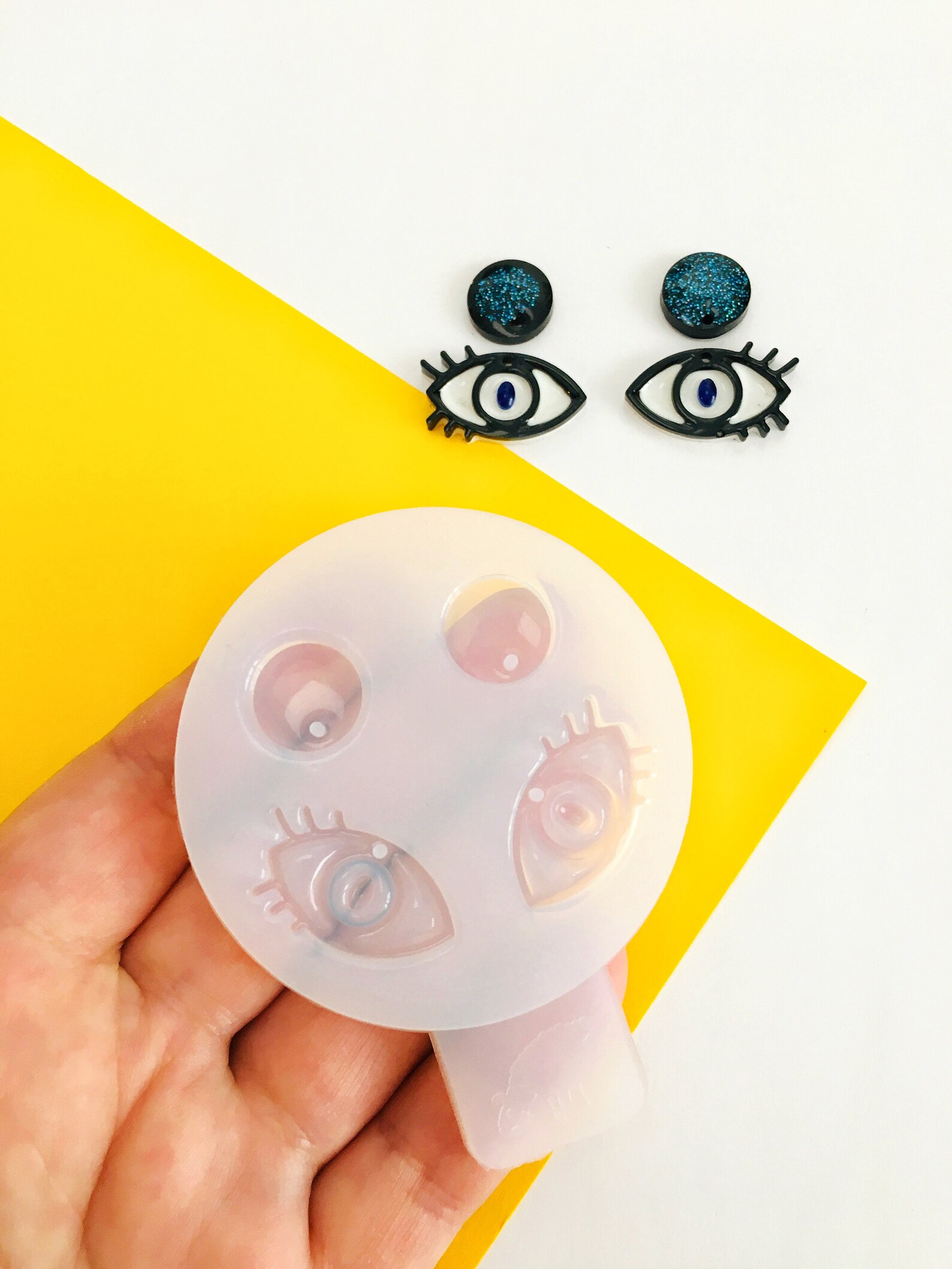 Silicone Mold-earrings Eyes . Mold Eyes for Epoxy. Super Gloss - Etsy