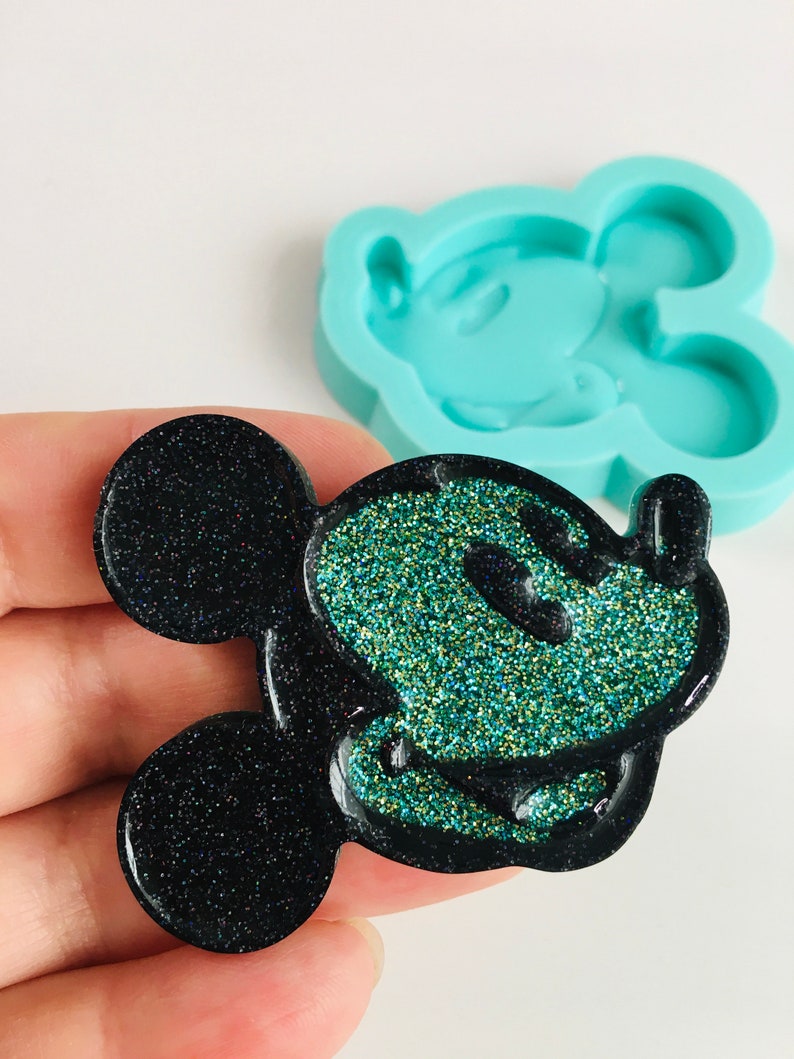Silicone mold mickey mouse for epoxy. Mold resin art. Super | Etsy
