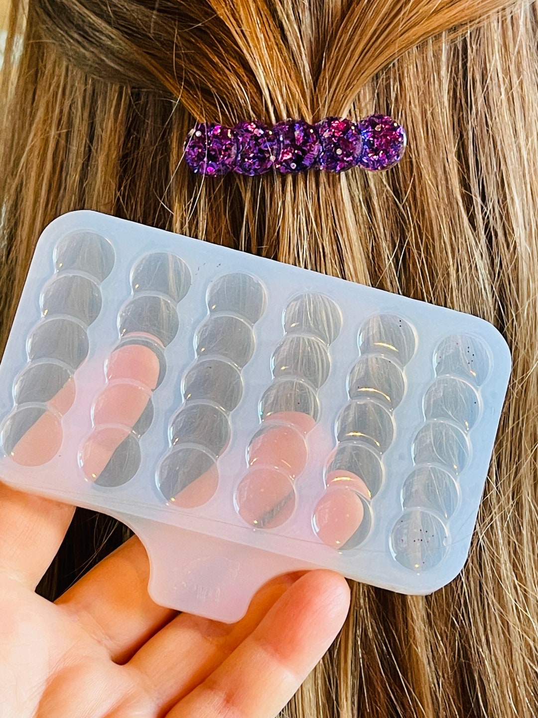 Hair Clips Mold 5.5x1.3cm. Mold for Epoxi and Uv Resin - Etsy