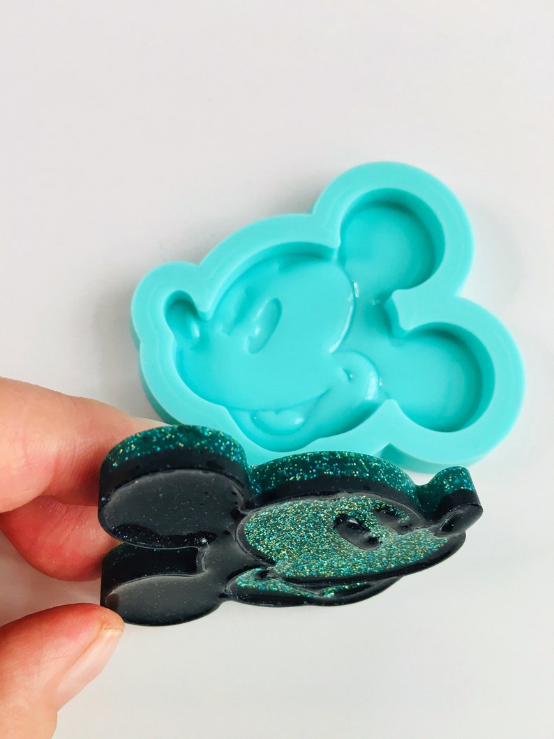 Silicone mold mickey mouse for epoxy. Mold resin art. Super | Etsy