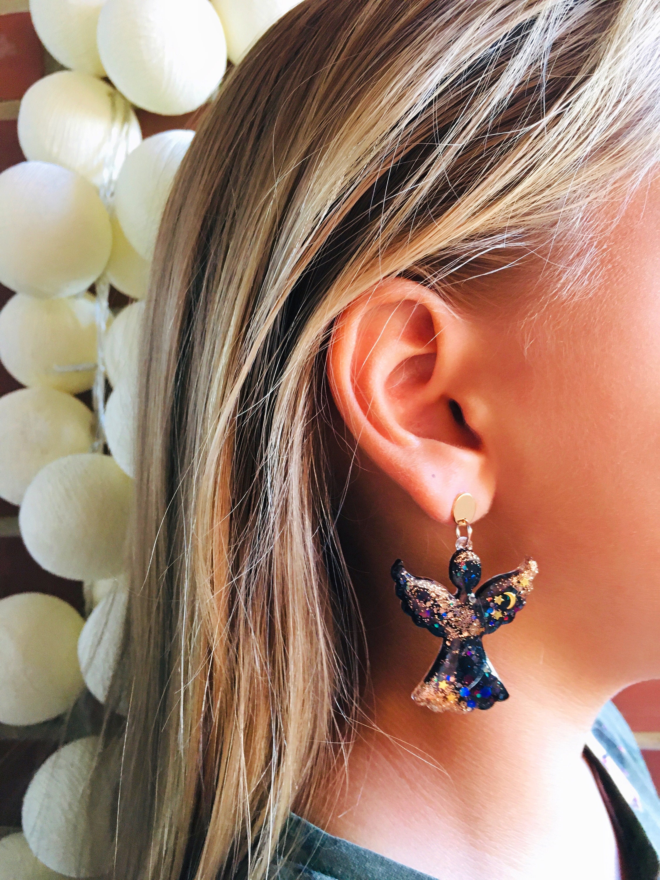 Christmas Angel. Silicone Mold for Epoxy Resin Earrings. - Etsy