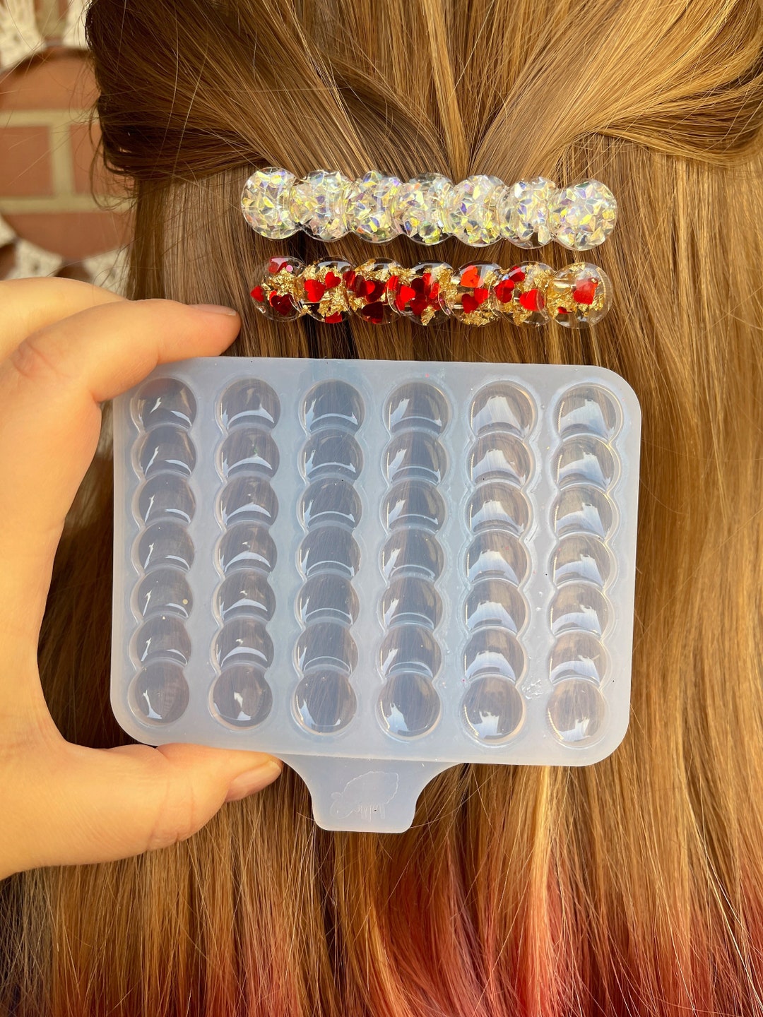 Hair Clips Mold 7x1.3cm. Mold for Epoxi and Uv Resin - Etsy