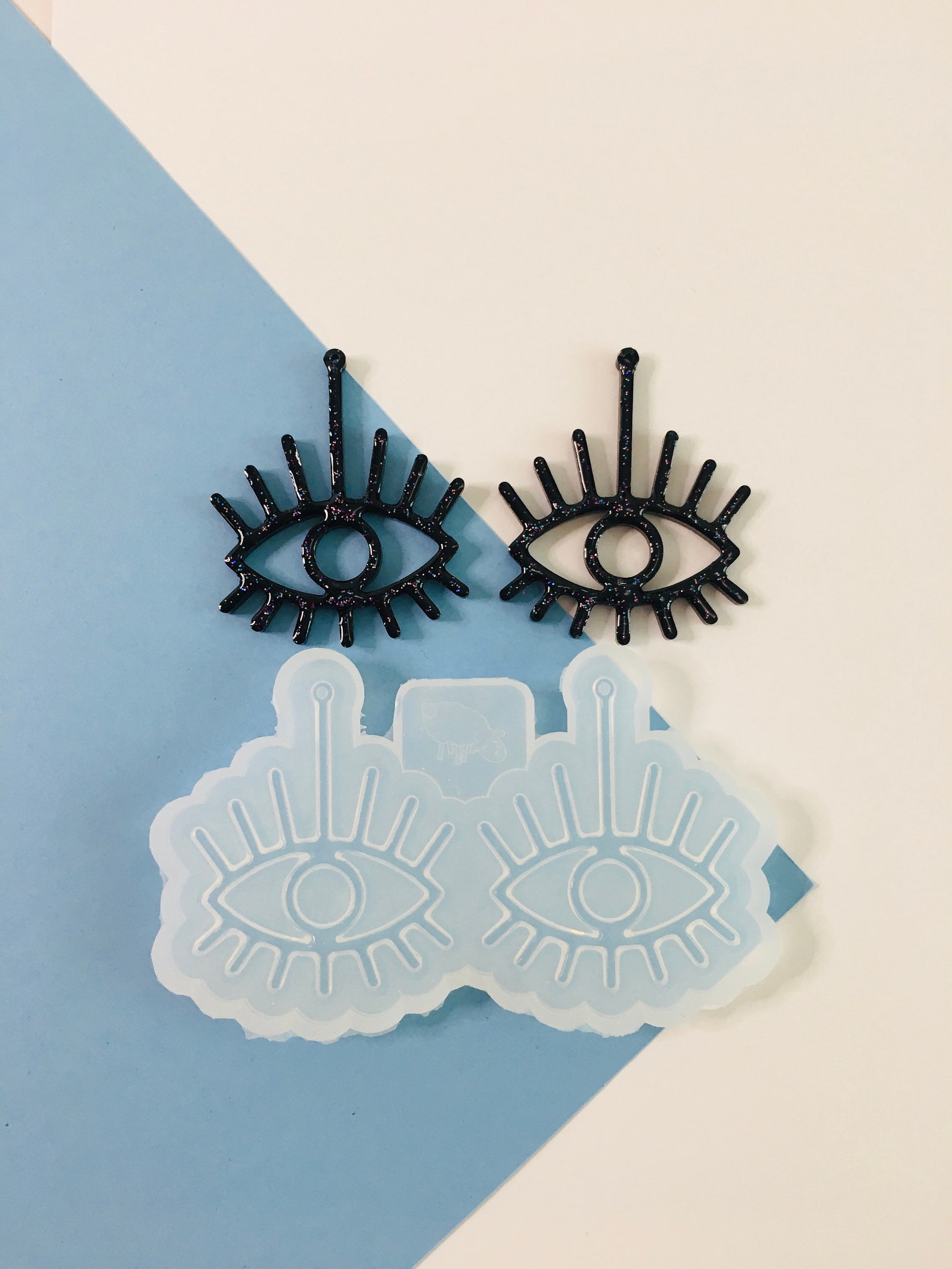 Silicone Mold-earrings All-seeing Eye . Mold Eyes for Uv and - Etsy