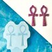 Silicone Mold-earrings Ankh . Mold Egyptian Cross for Uv and Epoxy ...