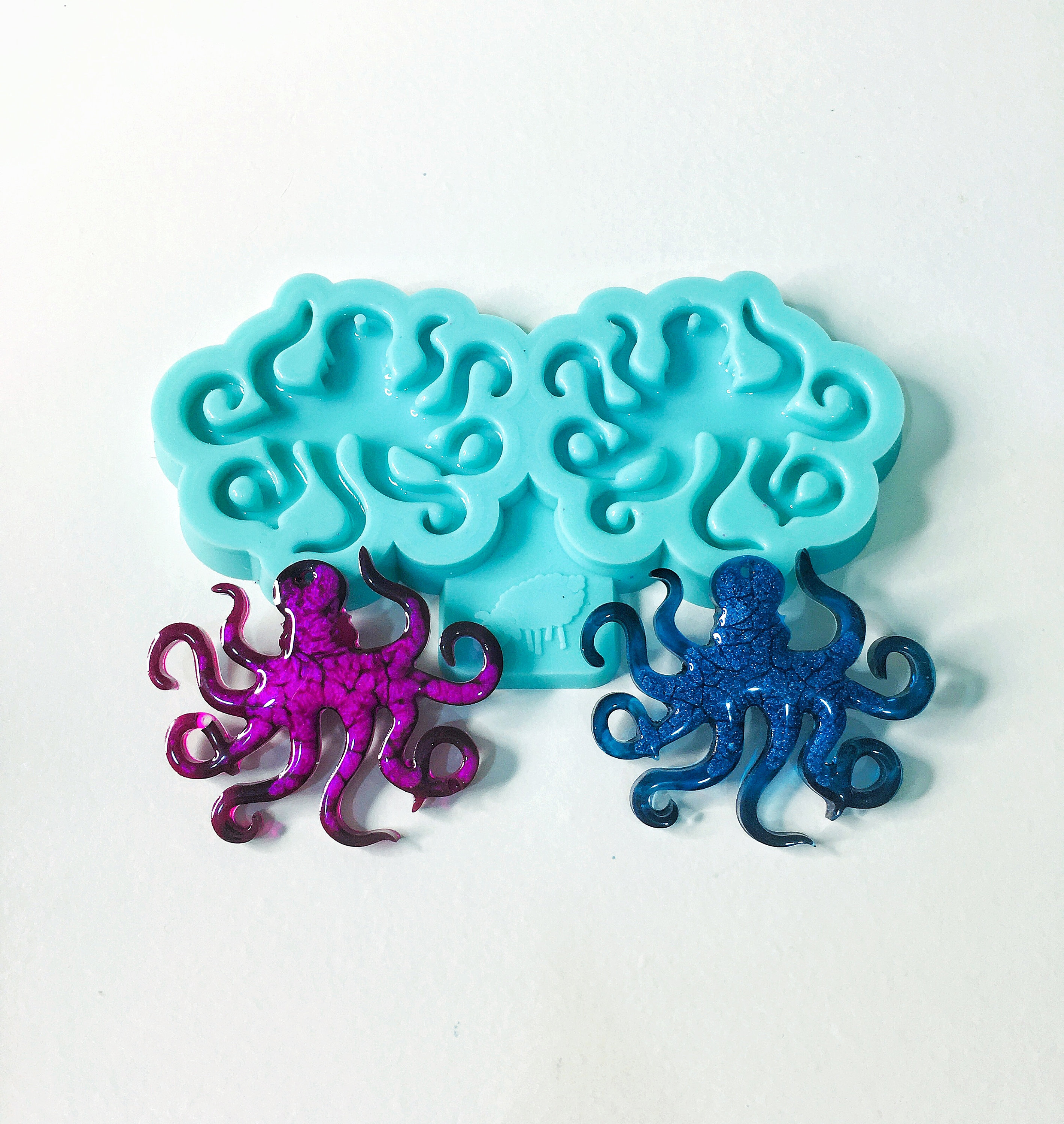 Silicone Mold-earrings Octopus. Mold Octopus for Epoxy. Super - Etsy
