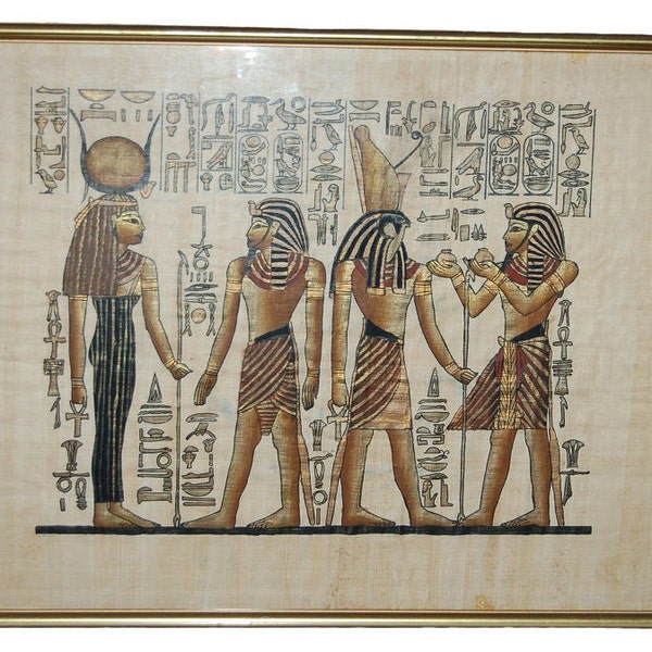 Egyptian Painted Papyrus - Etsy