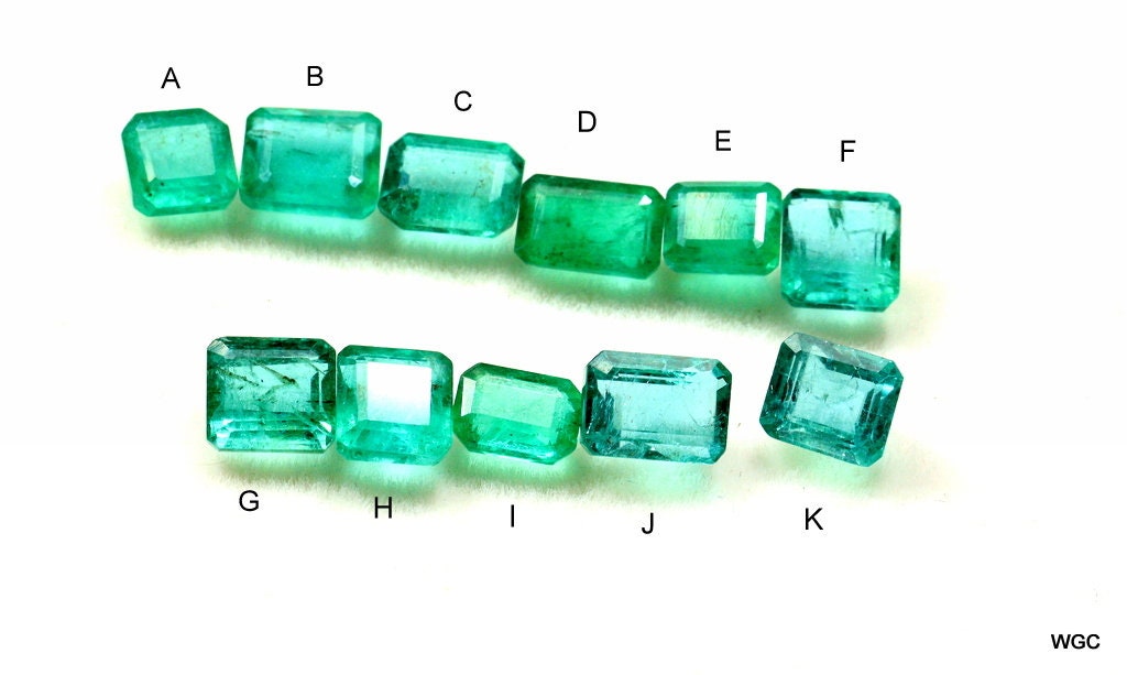 Top Quality Natural Emerald Rectangle Shape Gemstone Lot | Etsy