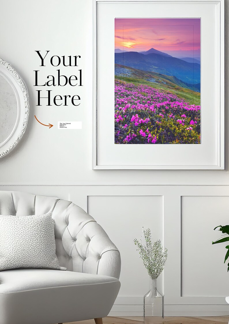 Printable Exhibition Wall Label Template | Avery 5660 | Editable in ...