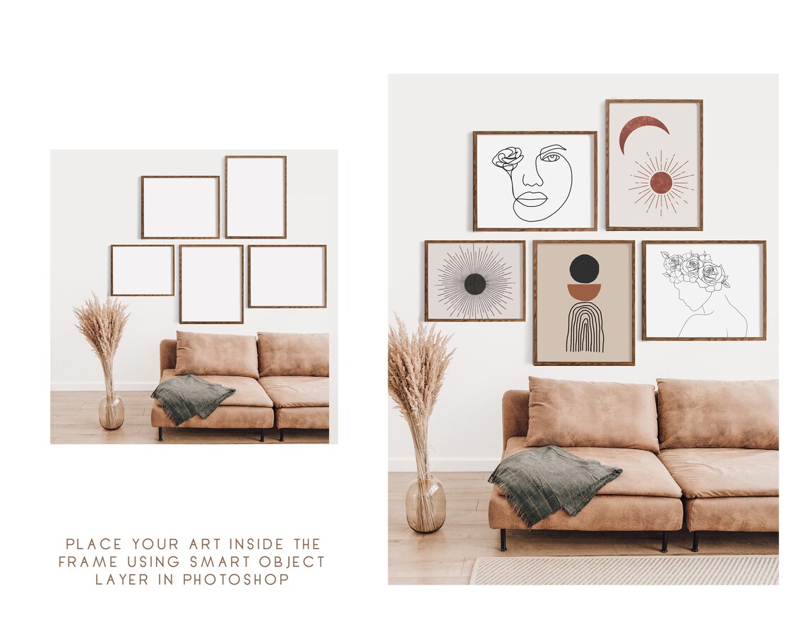 Frame Mockup Set Interior Mockup Frame Mockup Bundle Poster - Etsy