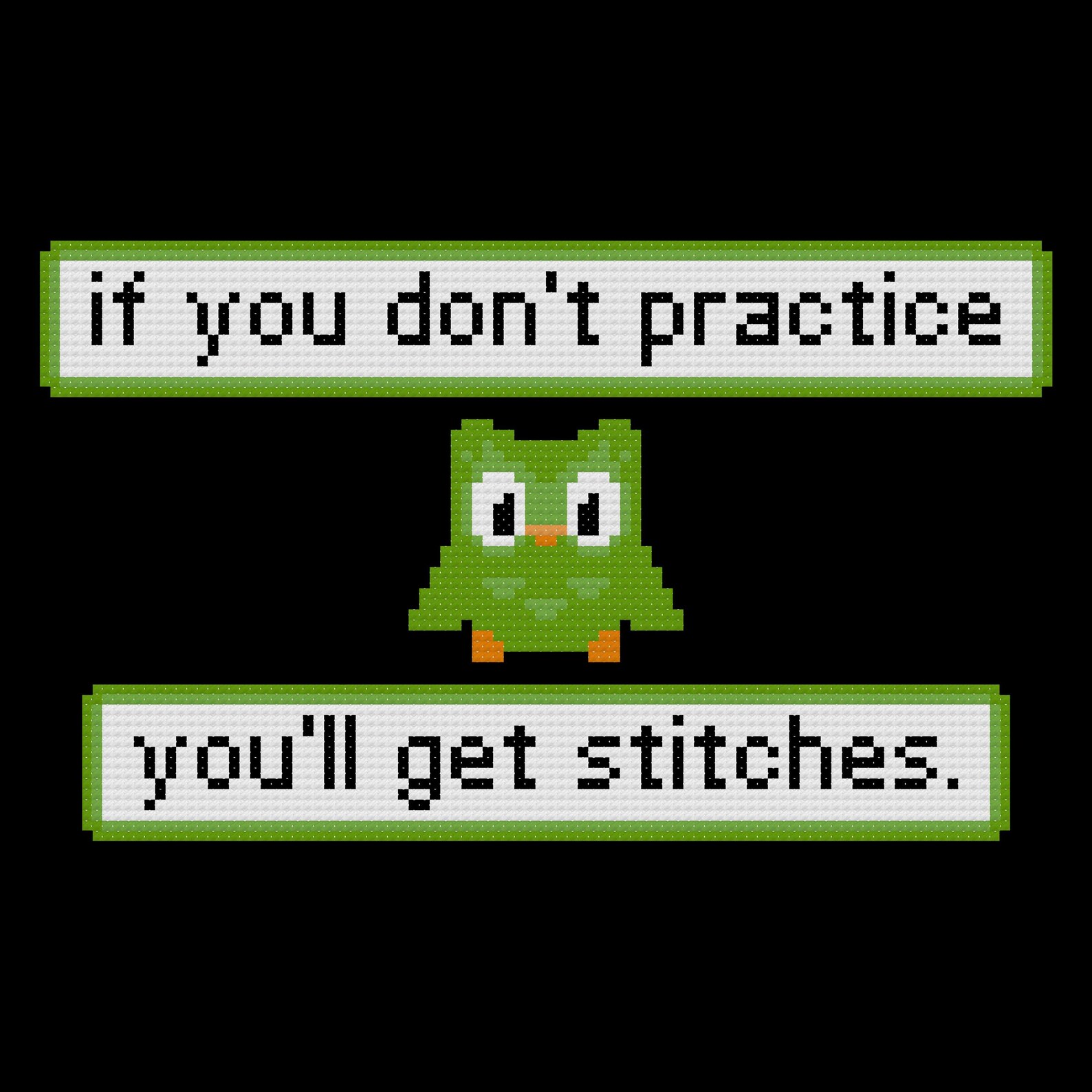 Duolingo Language Learning Owl Cross Stitch Pattern PDF - Etsy