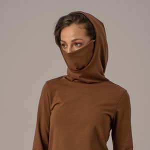 Hoodie With Mask, Face Mask Hoodie, Cotton Hoodie Women, Urban Clothing ...