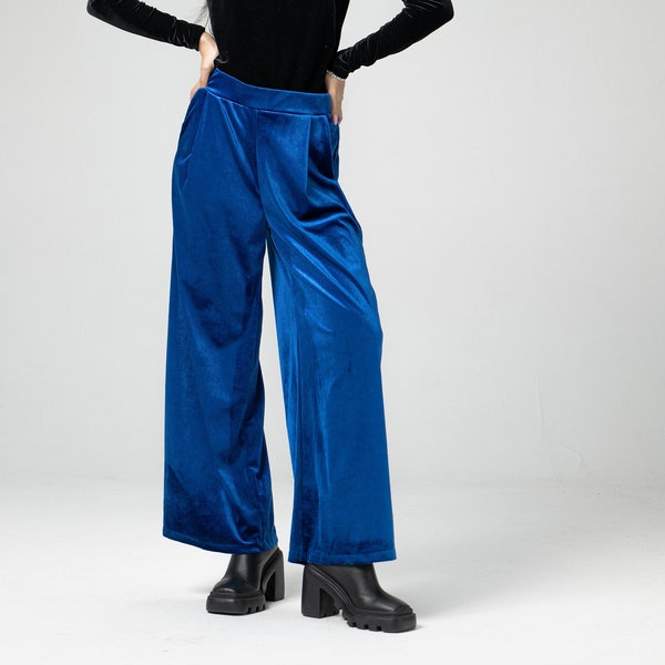 Royal Blue Palazzo Pants - Etsy