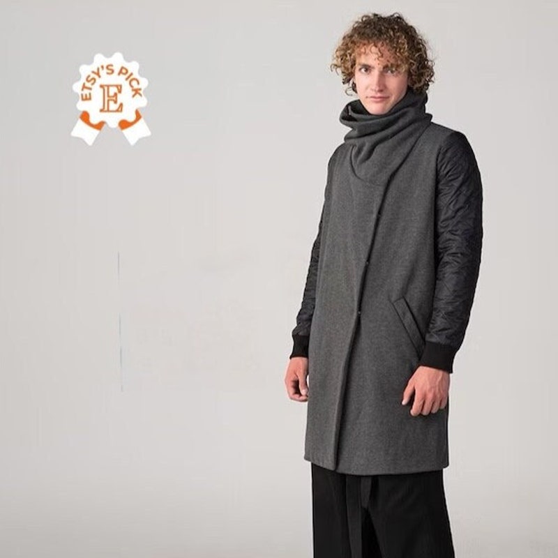 High Collar Jacket - Etsy