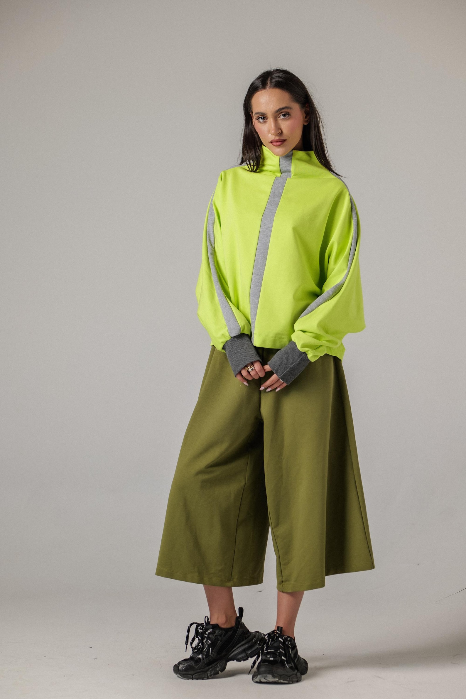 Neon Stripe Relaxed Fit Jumper Women's, Stylish Jumper, Comfortable Top ...