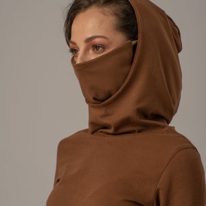 Hoodie With Mask, Face Mask Hoodie, Cotton Hoodie Women, Urban Clothing ...