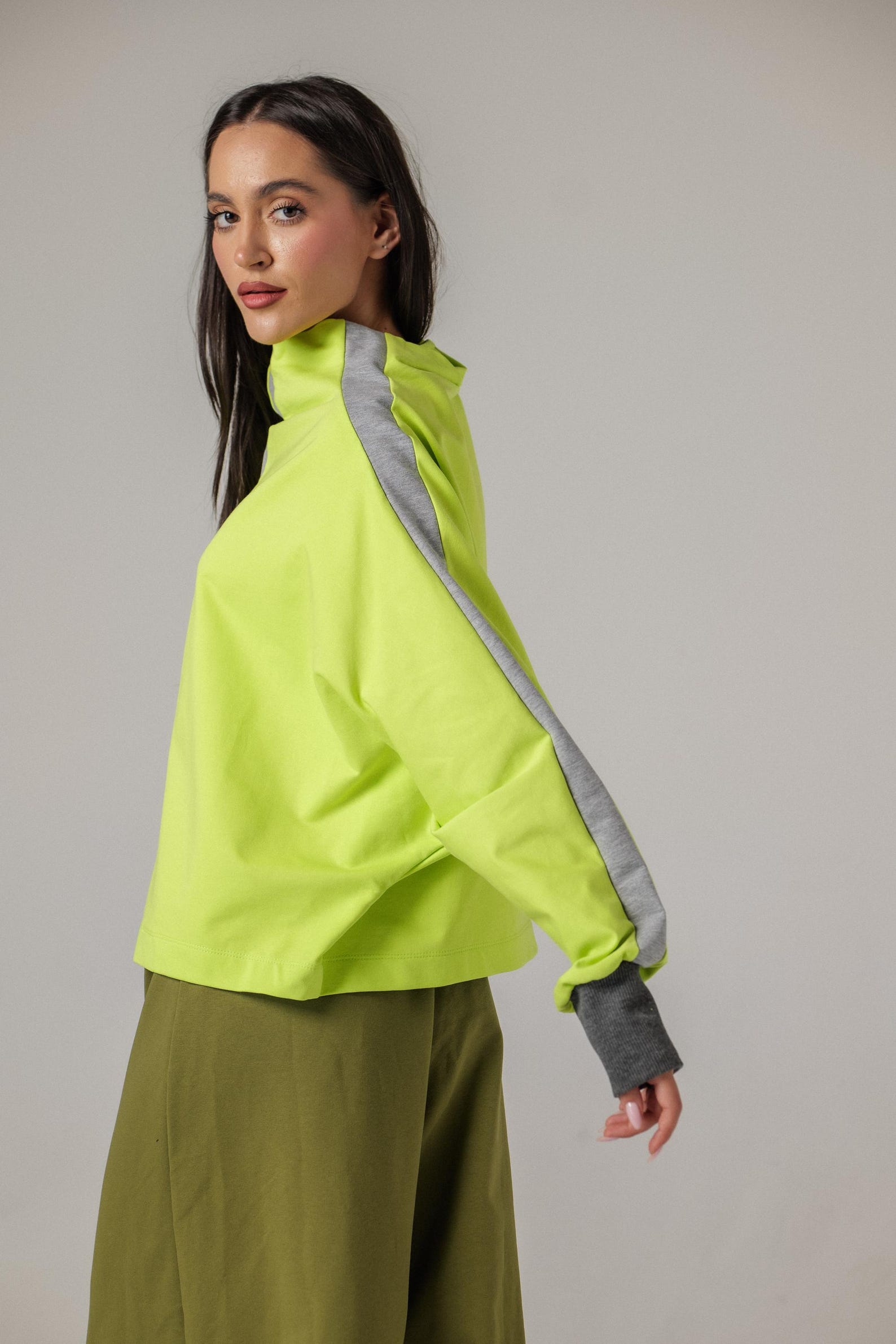 Neon Stripe Relaxed Fit Jumper Women's, Stylish Jumper, Comfortable Top ...