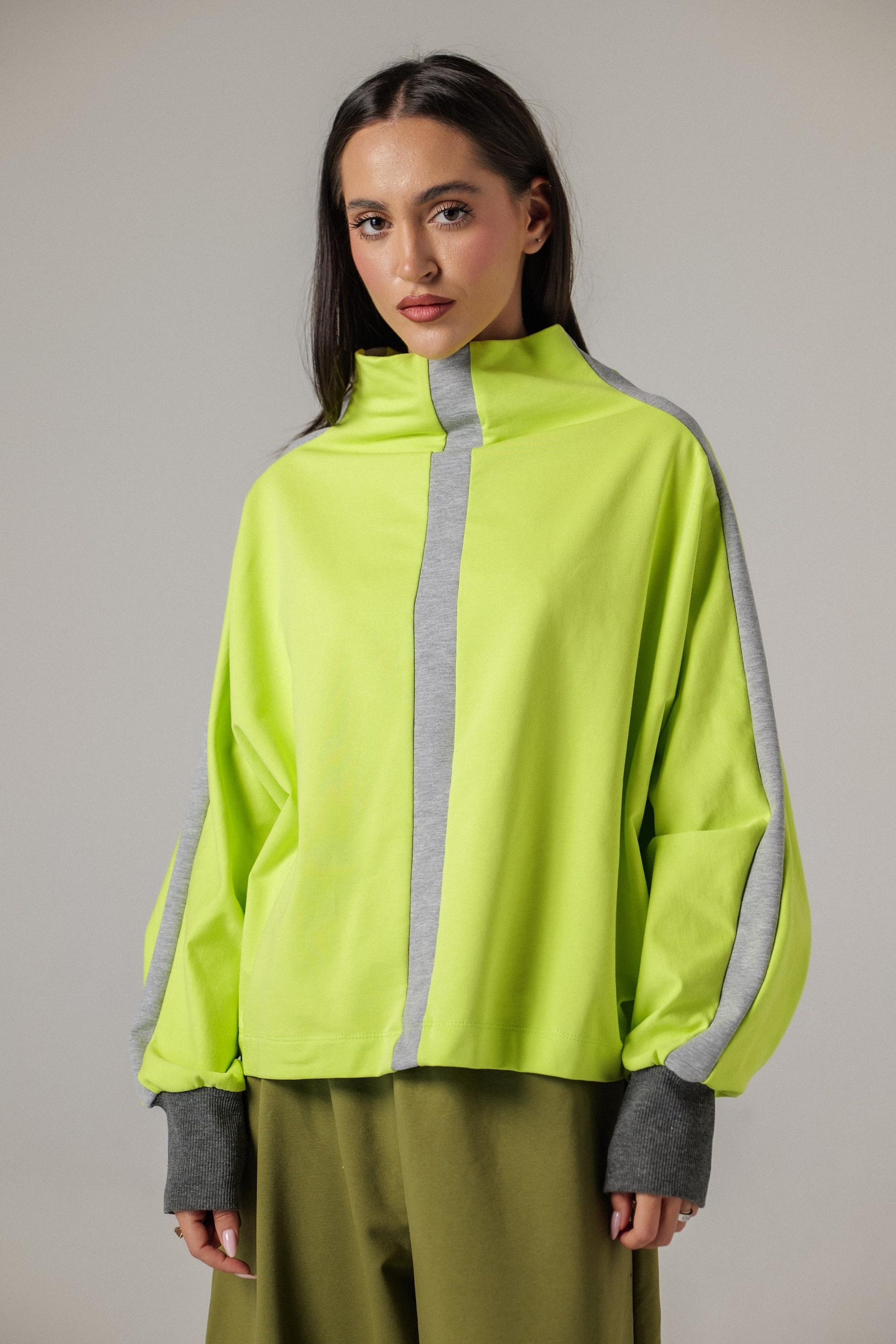 Neon Stripe Relaxed Fit Jumper Women's, Stylish Jumper, Comfortable Top ...