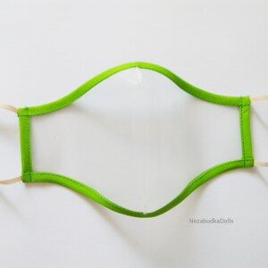 Transparent Face Mask Adult Facemask Handmade - Etsy