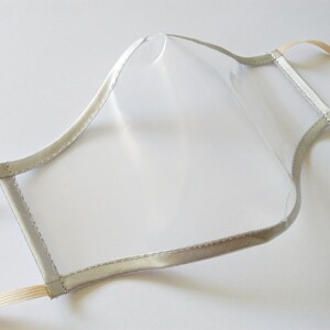 Transparent Face Mask Adult Facemask Handmade - Etsy