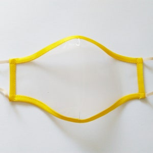 Transparent Face Mask Adult Facemask Handmade - Etsy