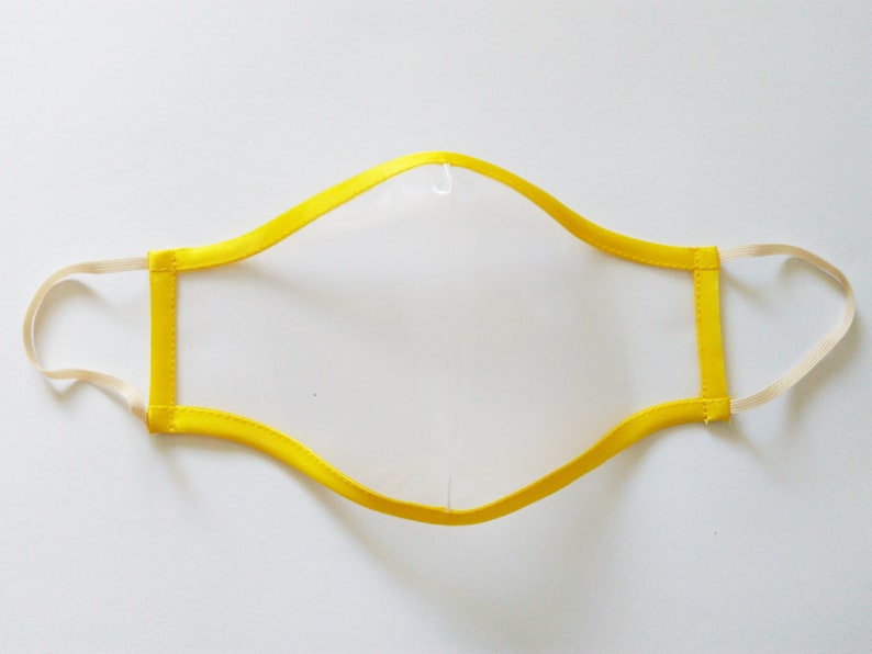 Transparent Face Mask Adult Facemask Handmade - Etsy