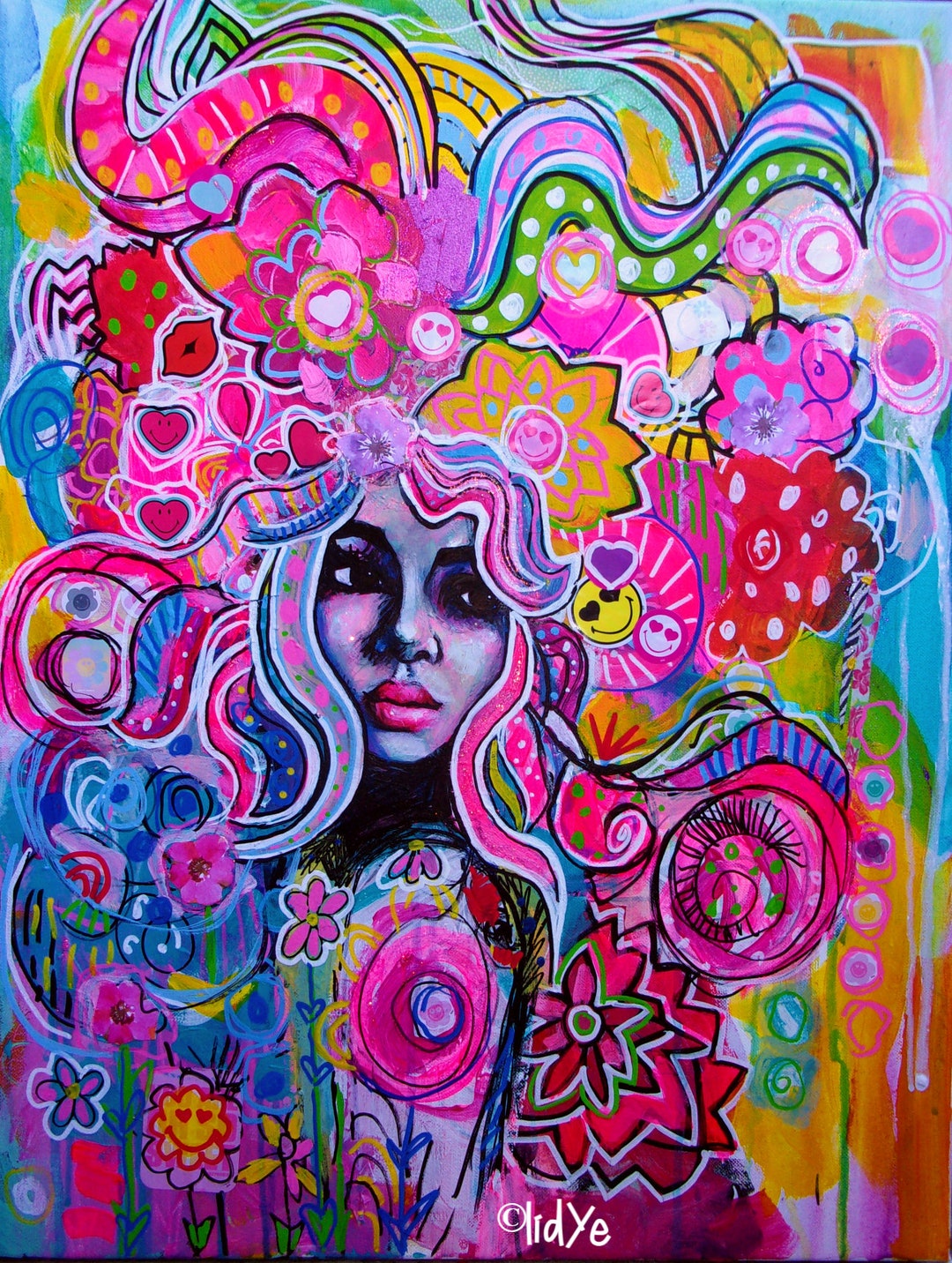 Creative Soul Original Acrylic Painting on Canvas 50x65cm - Etsy