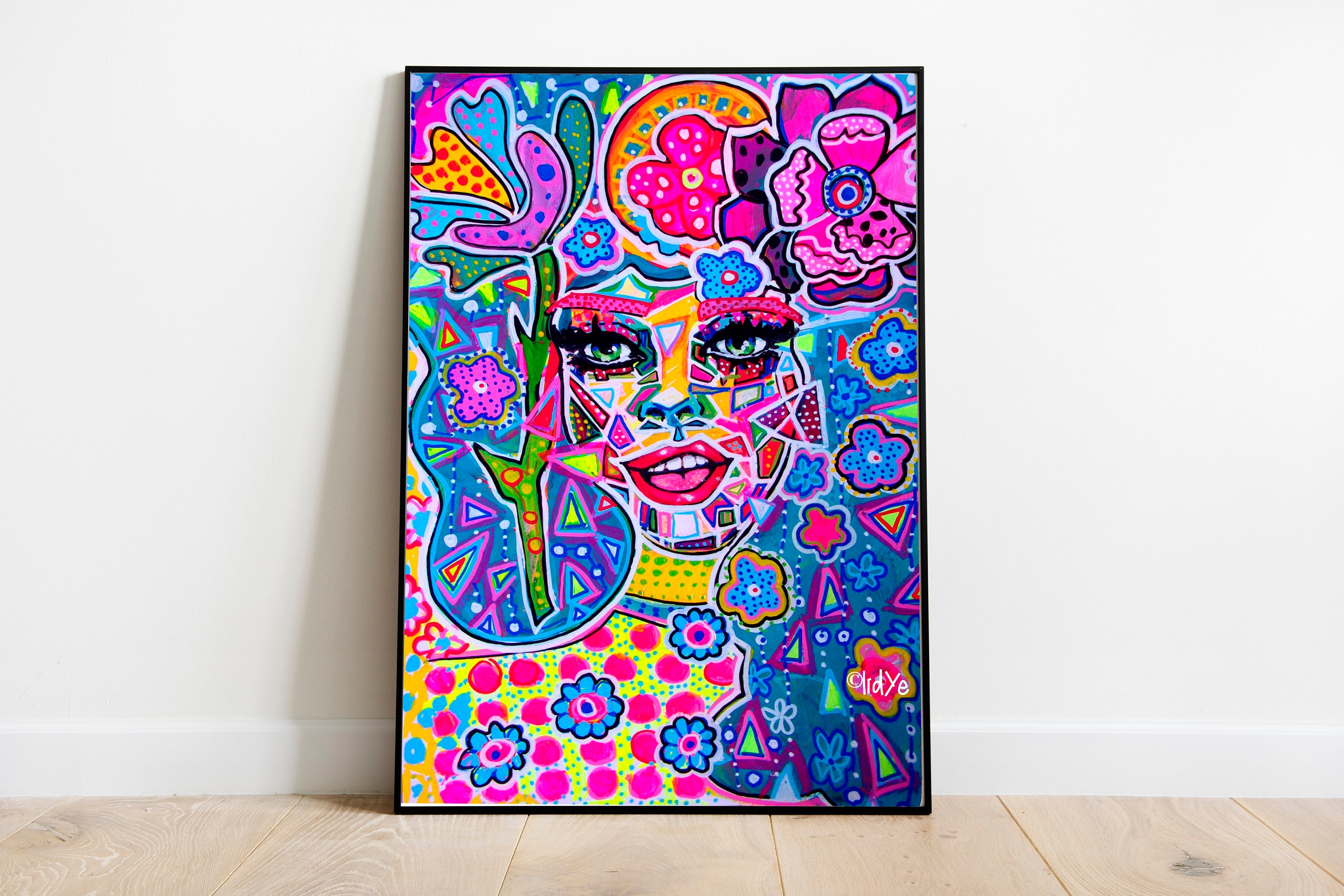 Joy Art print wall decor portrait poster art poster art print | Etsy