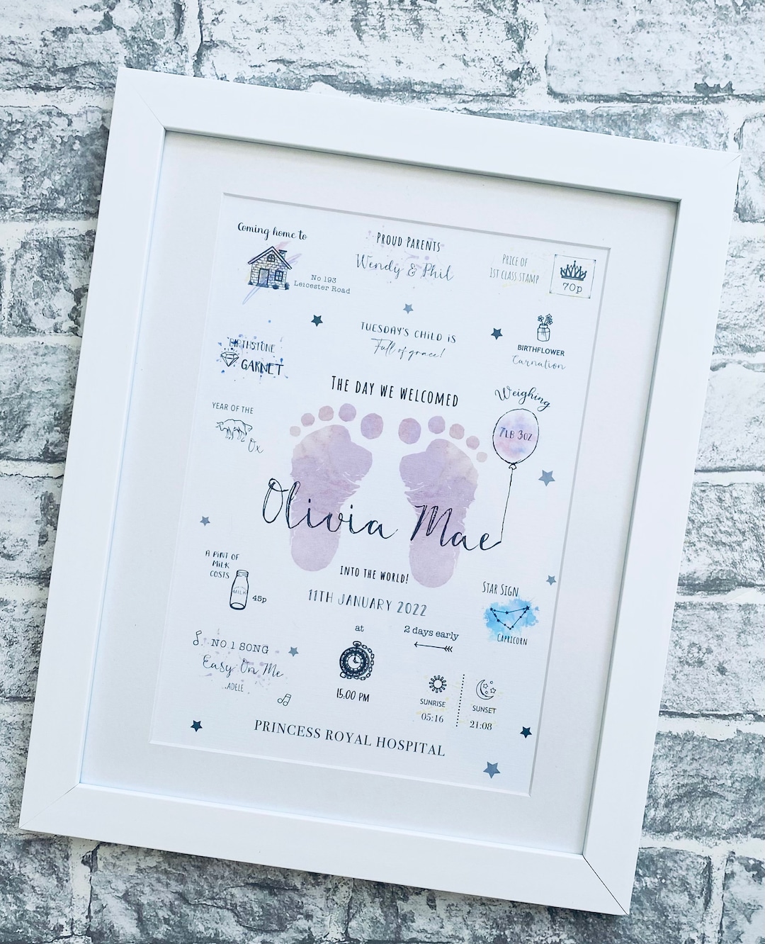 The Day You Were Born | New Baby Gift | Child Gift | Christening Gift ...