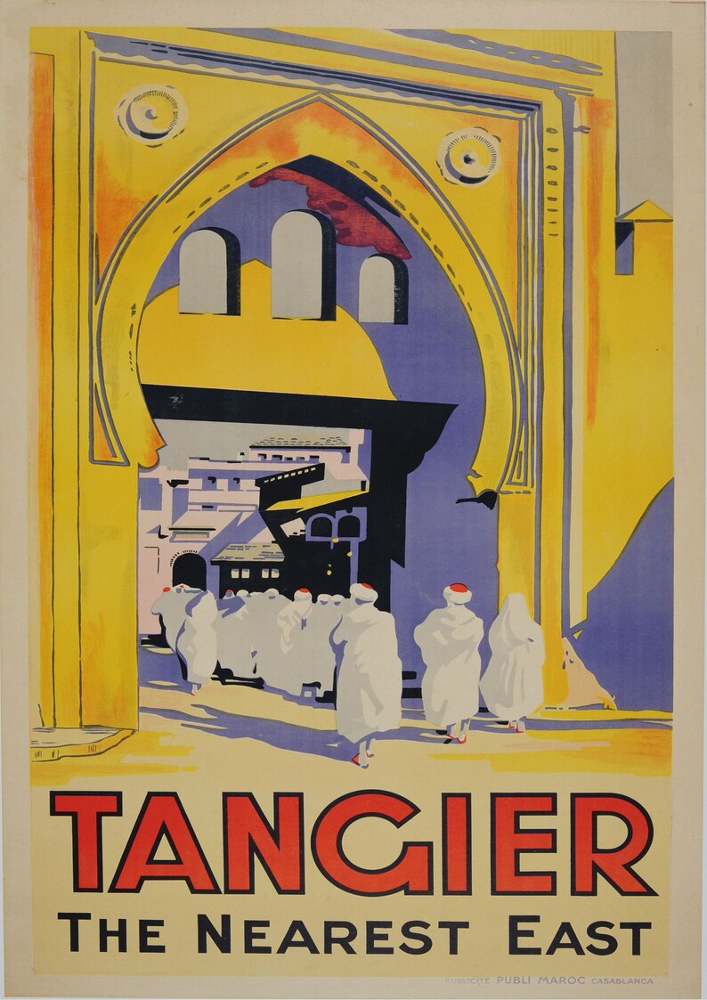 Tangier Tangier Travel Poster Tangier Poster Tangier Print | Etsy