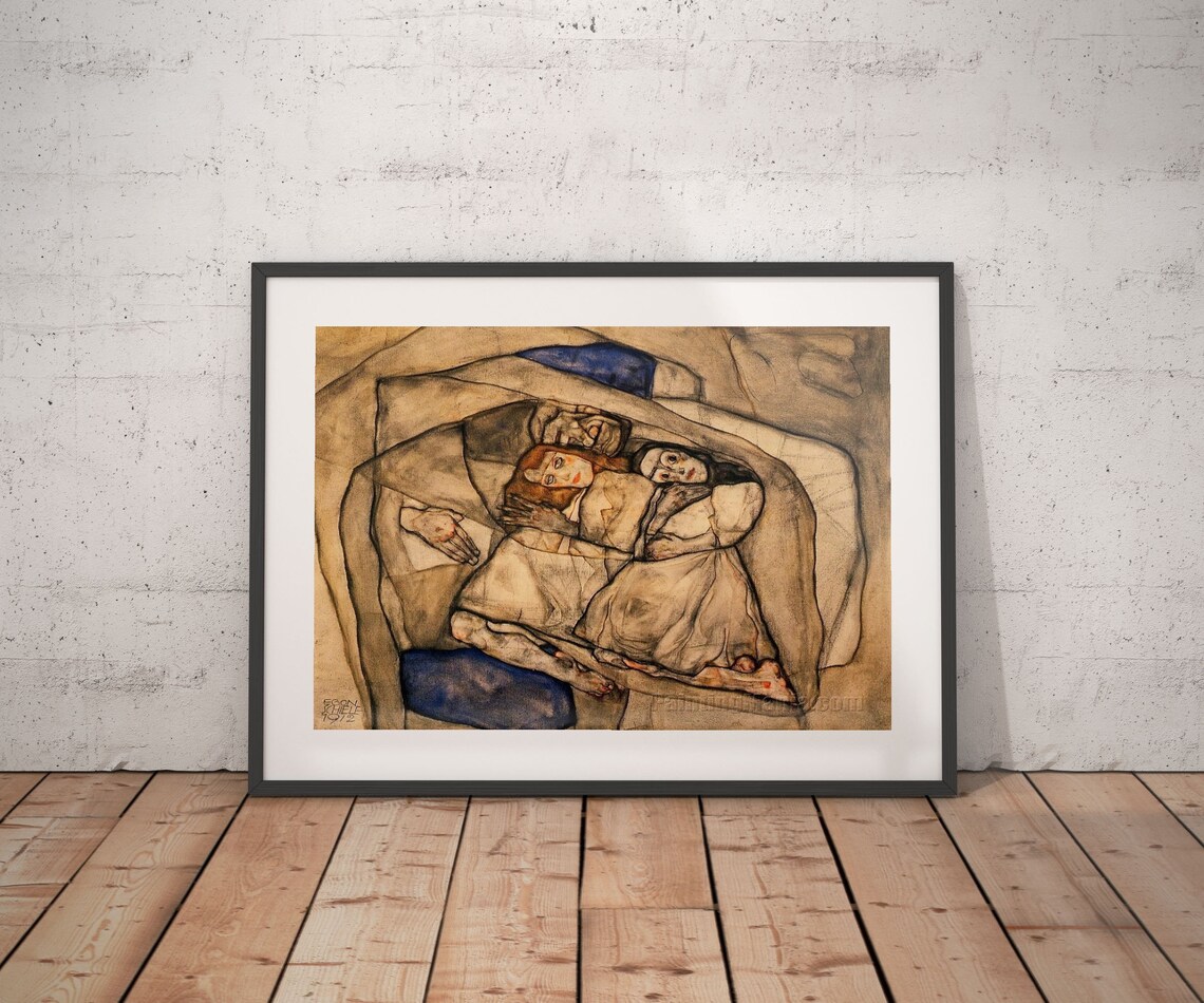 Egon schiele egon schiele poster egon schiele painting egon | Etsy