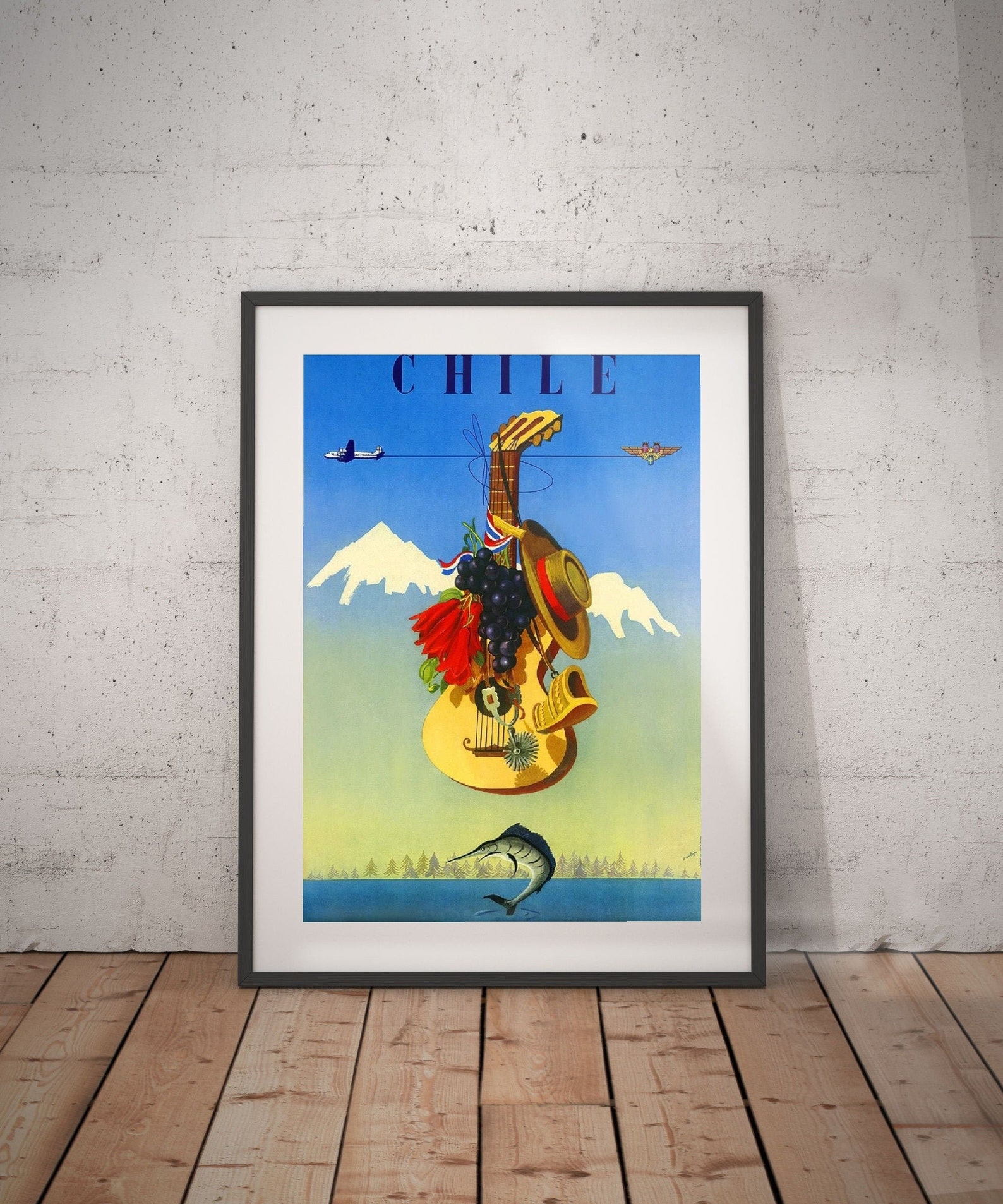 Chile Chile Travel Poster Chile Poster Chile Print Chile | Etsy