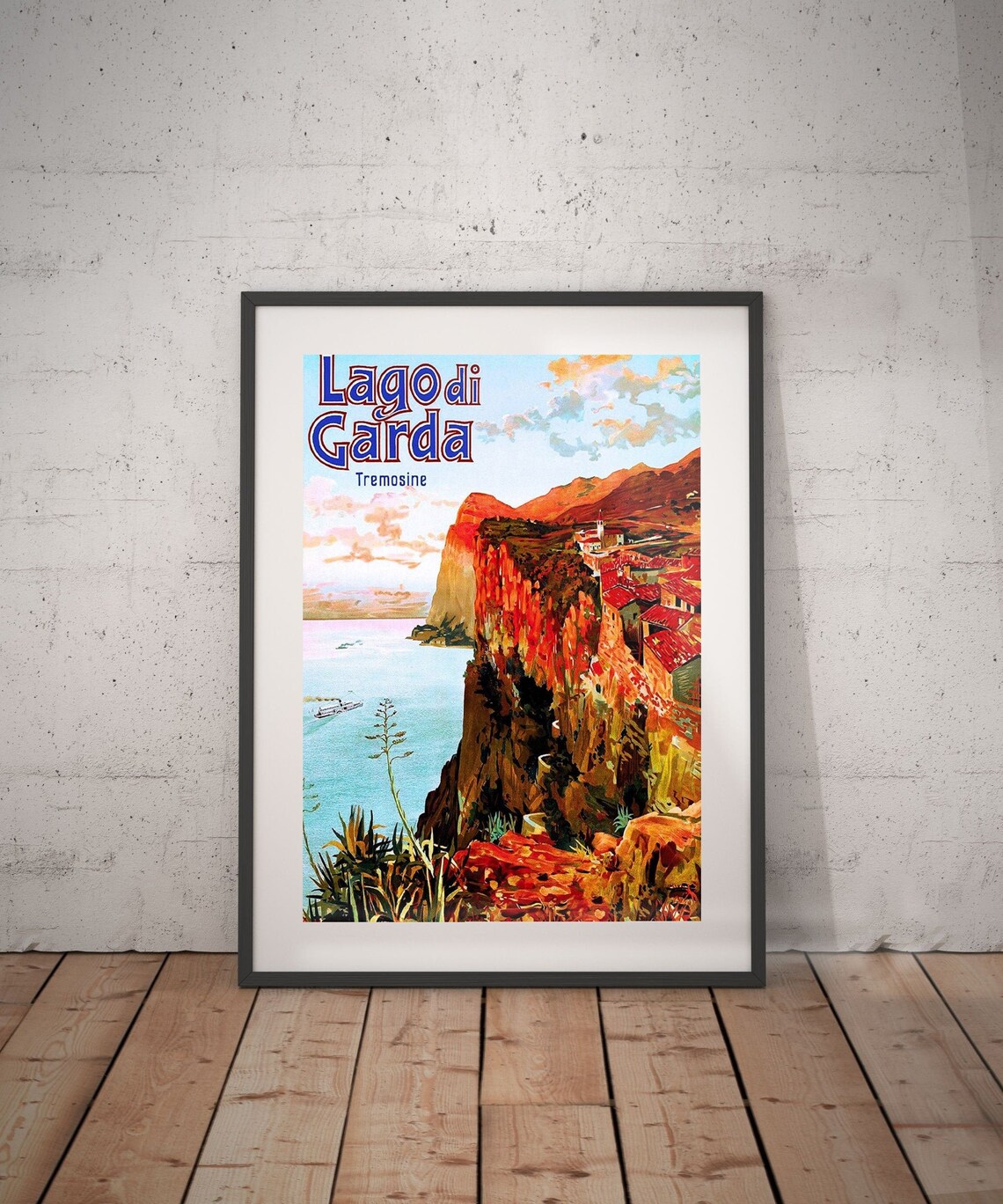 Lago di garda lake garda lake garda travel poster lake | Etsy