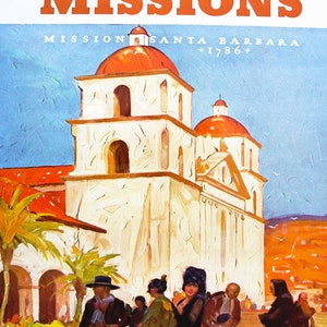 Old Missions Old Missions Travel Poster Old Missions Poster | Etsy
