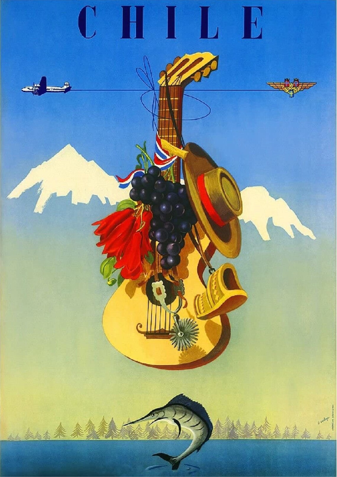 Chile Chile Travel Poster Chile Poster Chile Print Chile | Etsy