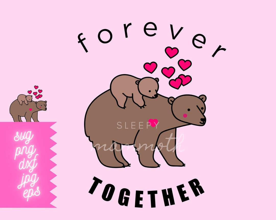 Mama Bear SVG Baby Bear SVG, Svg Files for Cricut, Woodland Nursery ...
