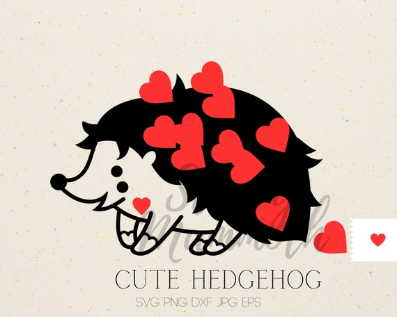 Riccio con cuori SVG File SVG per Cricut Woodland SVG | Etsy Italia