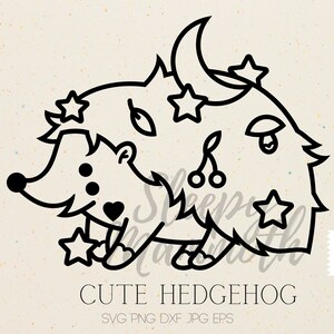 Cute Hedgehog SVG Hedgehog PNG Hedgehog Clipart Svg Files - Etsy