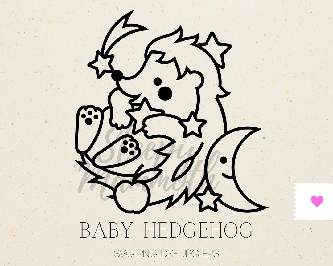 Hedgehog SVG Hedgehog Cut File, Cricut Cut Files, Cute Animal SVG File ...