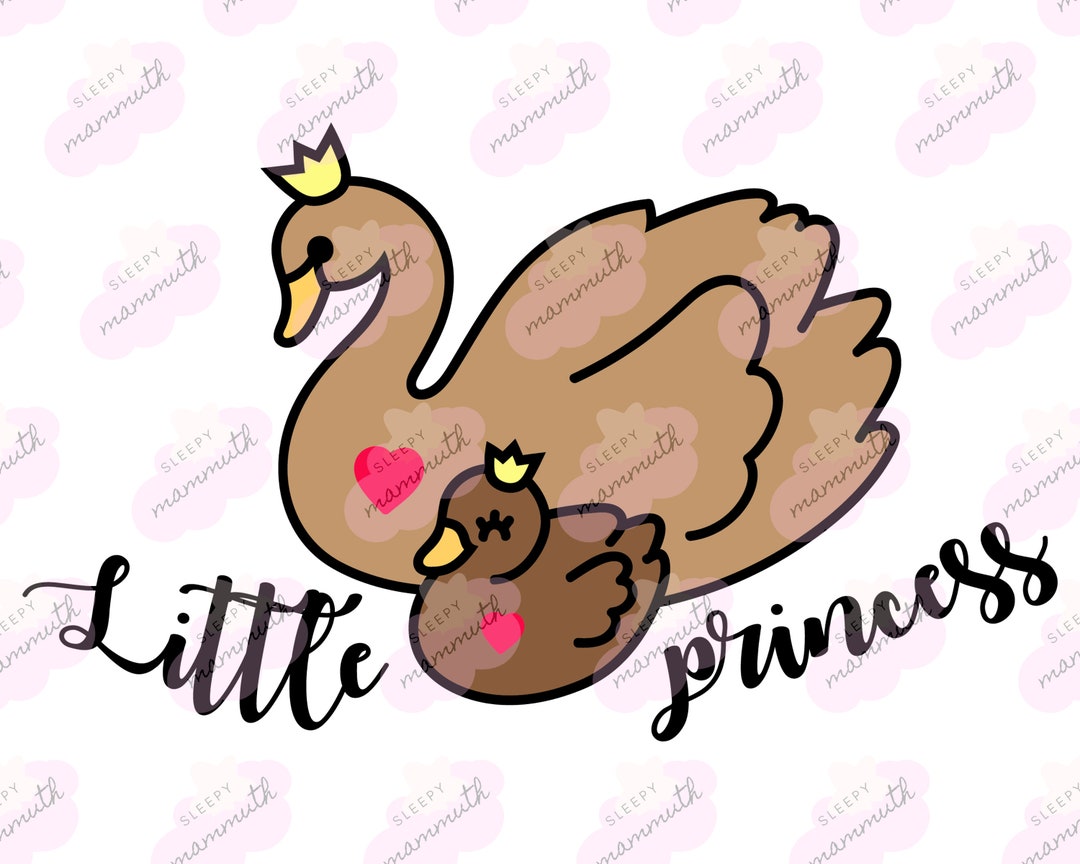 Princess Swan SVG Brown Girl SVG, Brown Princess SVG, Cricut Swan ...