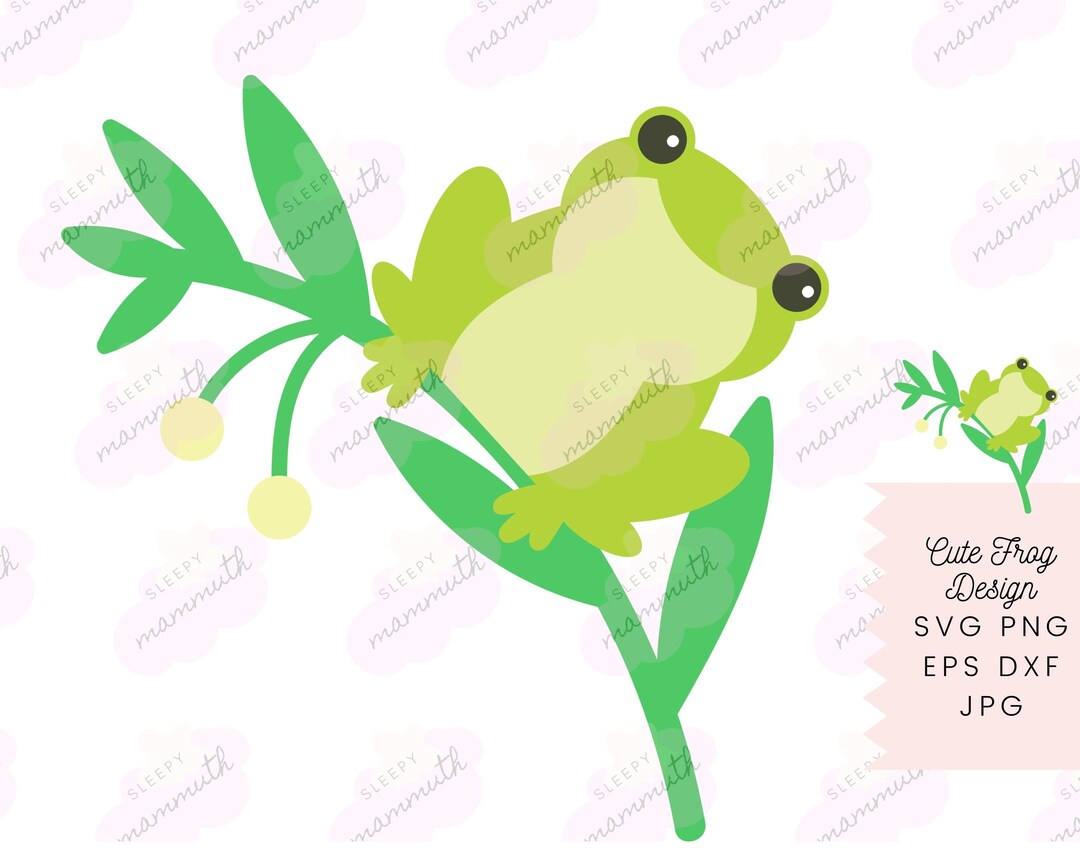 Floral Frog SVG Flower Frog Svg, Cricut Projects, Toad SVG, Frog PNG ...