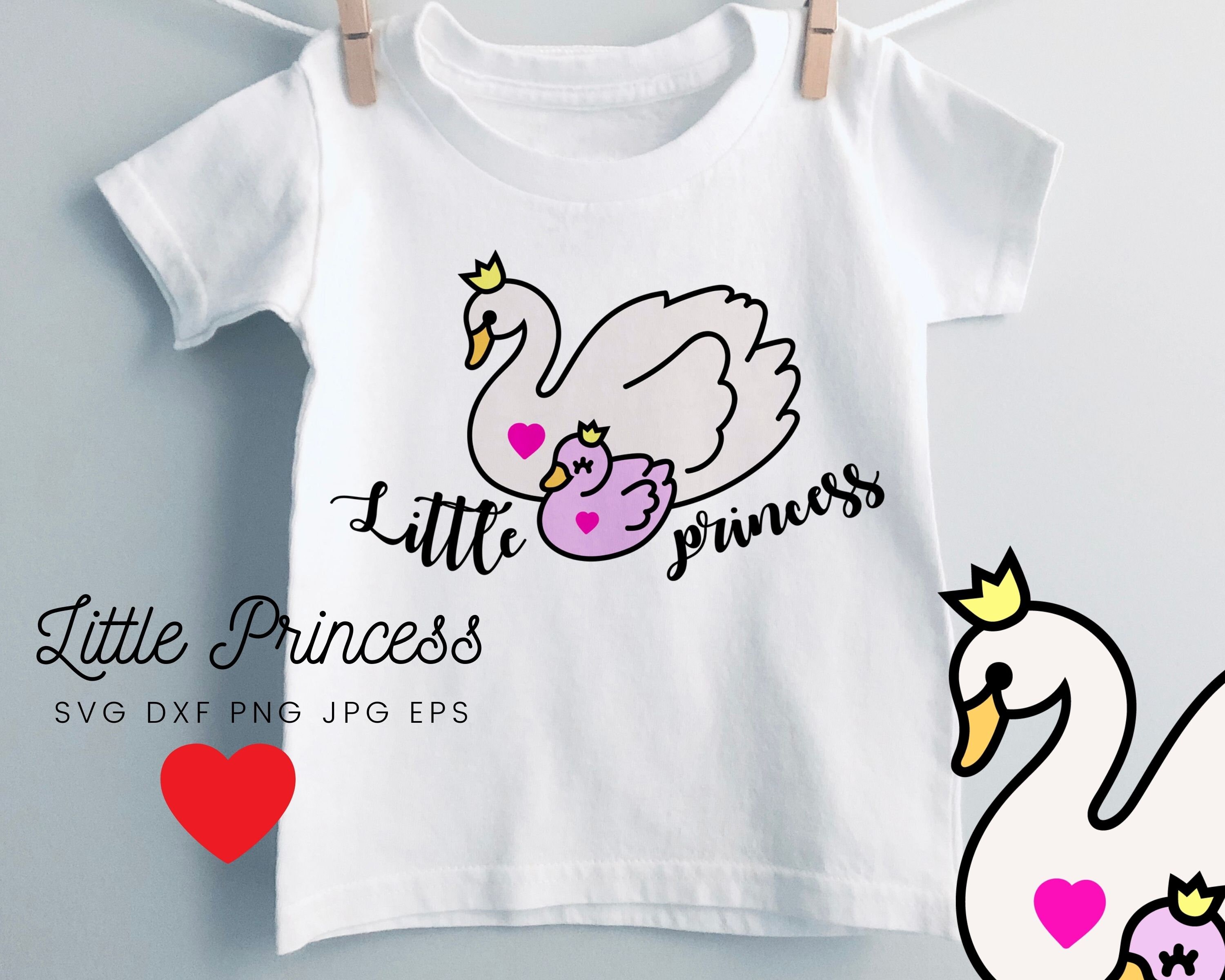 SVG Baby Swan SVG Files Princess Little Princess Cut Files - Etsy