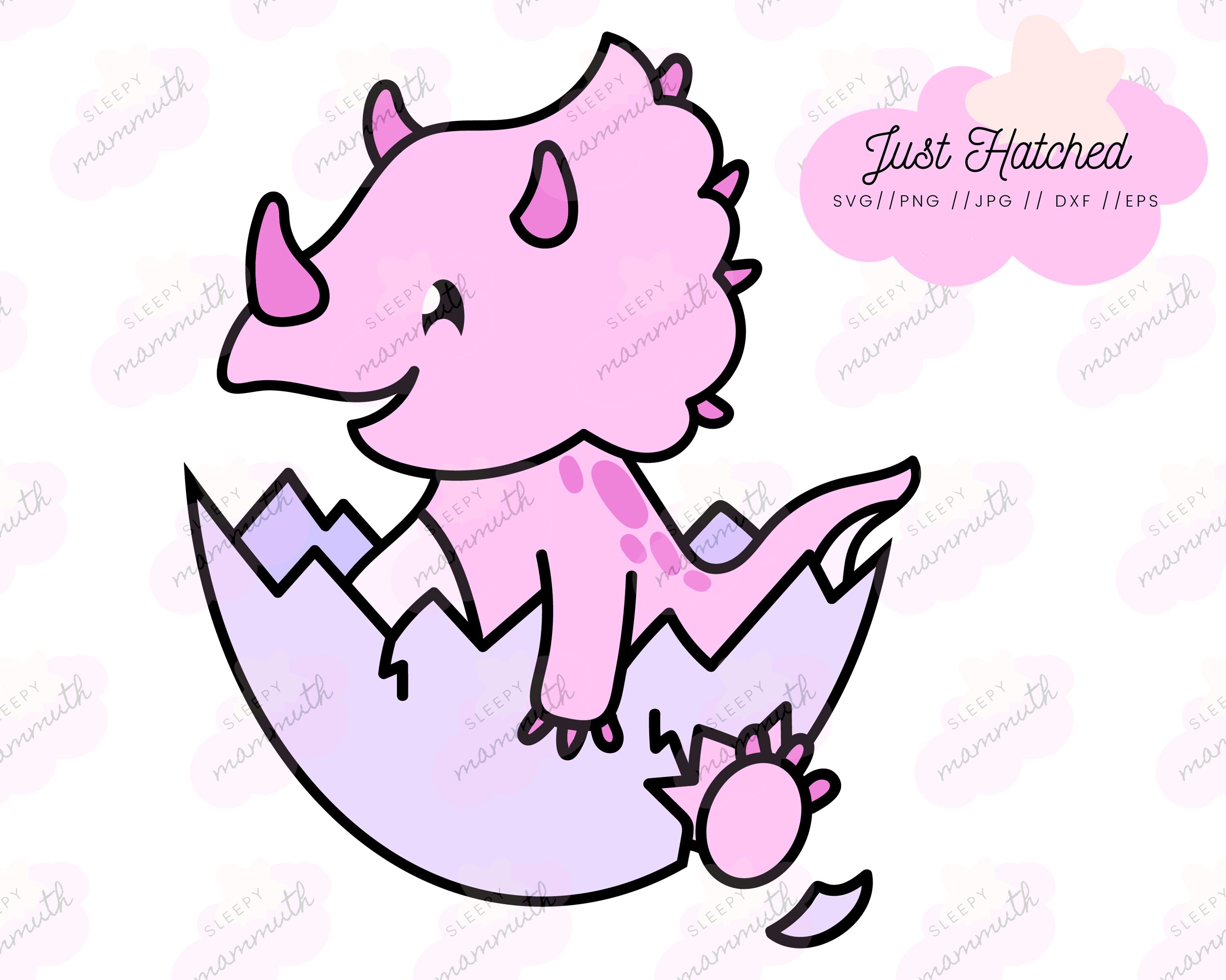 SVG Dinosaur Just Hatched SVG, SVG Files for Cricut, Cricut Designs ...