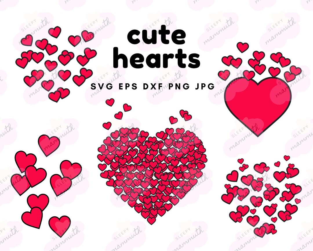 Heart SVG SVG Files for Cricut, Cute SVG, Red Heart, Gift for Her ...