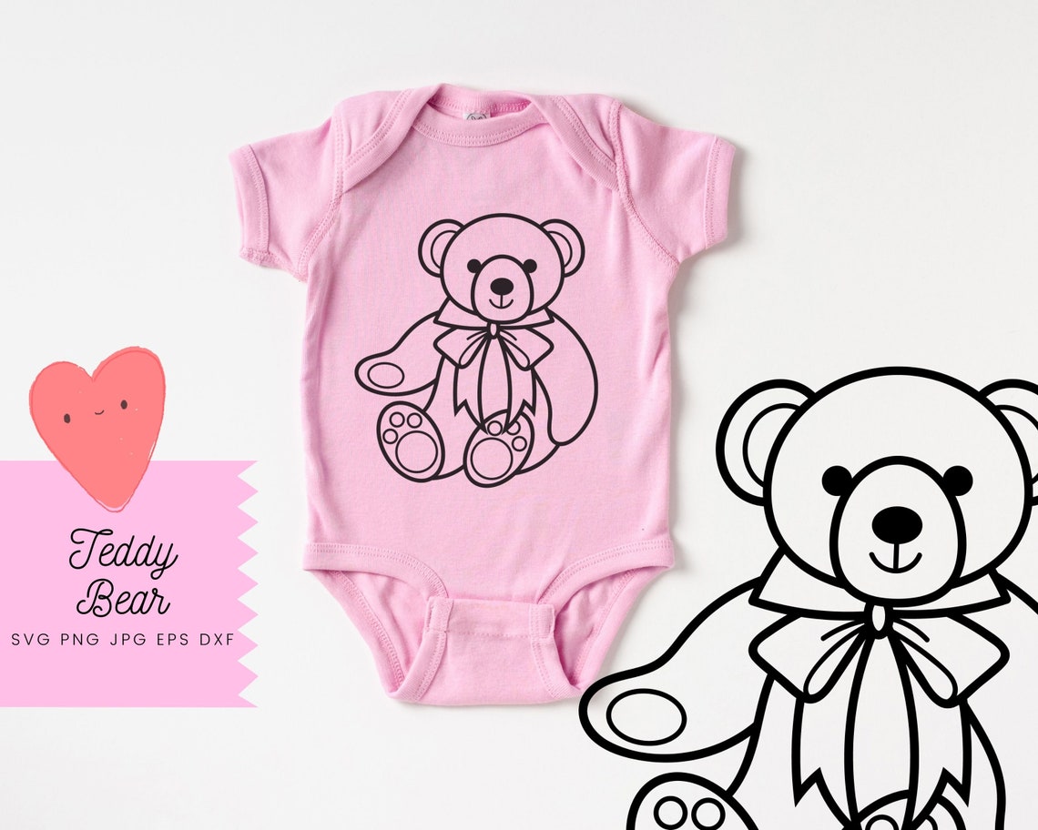 Teddy Bear SVG New Baby SVG Newborn SVG Baby Shower Svg - Etsy
