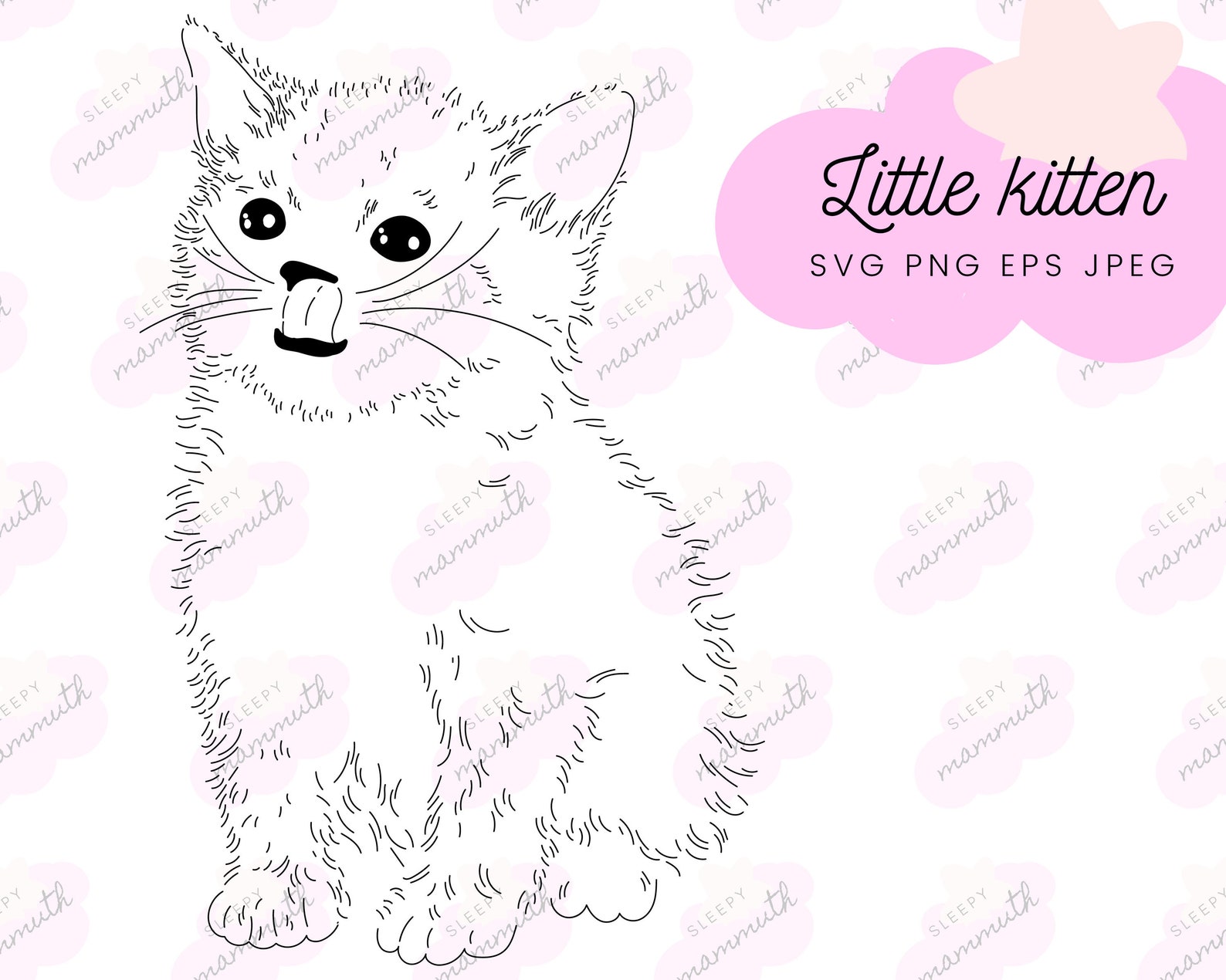 Süße Katze SVG Katzen Clipart SVG-Dateien für Cricut - Etsy.de